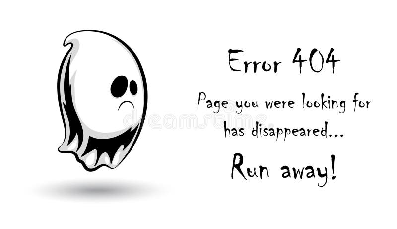 Vector Halloween Greeting Card with Ghosts Characters. Halloween ...