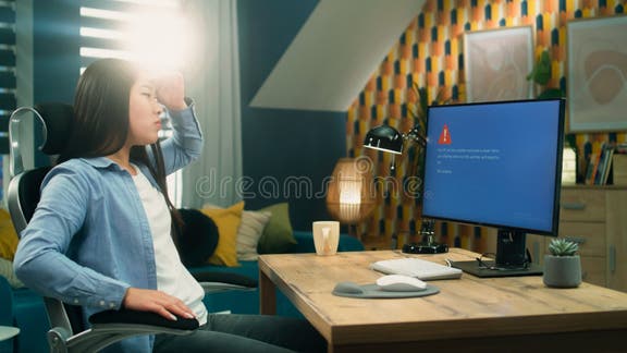 Error on Pc during 3D Modeling Stock Photo - Image of project, game ...