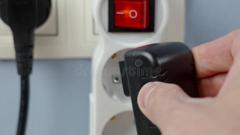 Error Plugging an Electrical Plug into an Outlet in a European Hotel ...