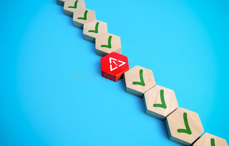 An Error in the Process Chain. Malfunction, Breakdown, Out of Order ...