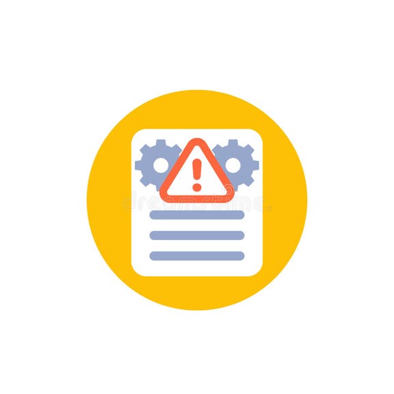 Error Report, Failed Test Icon Stock Vector - Illustration of icon ...