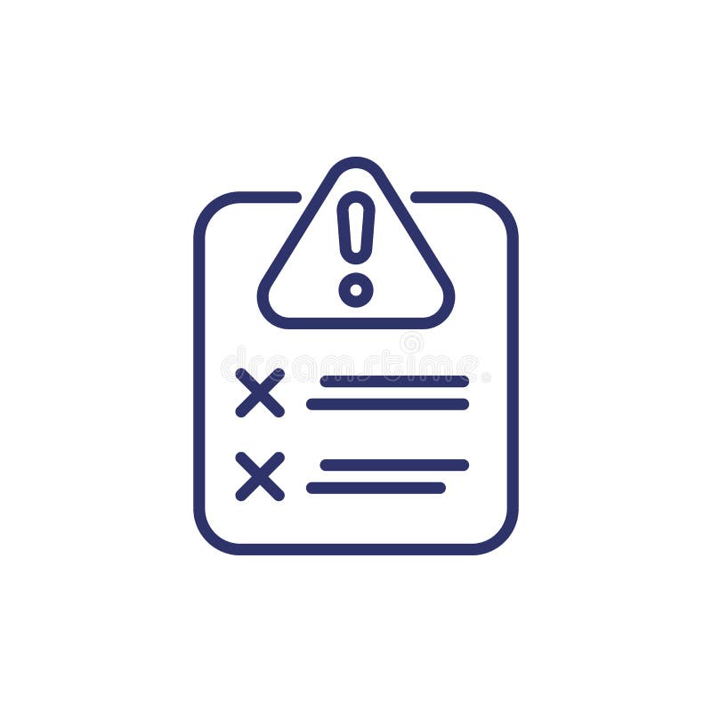 Error Report Icon Vector Set. Fail Illustration Sign Collection. Bug ...