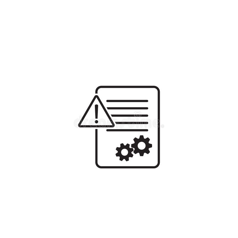 Error Report Icon Vector Set. Fail Illustration Sign Collection. Bug ...