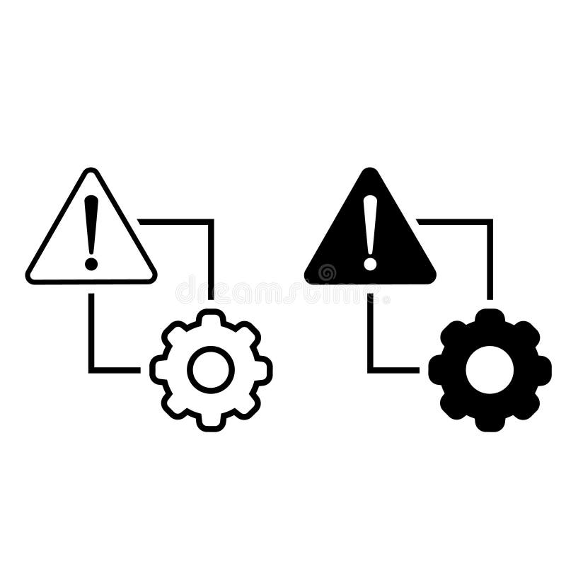 Error Report Icon Vector Set. Fail Illustration Sign Collection. Bug ...