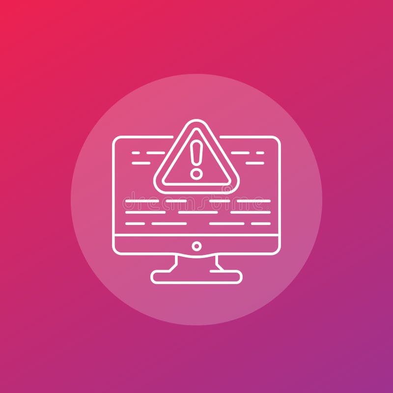 Error Report, Failed Test Vector Icon Stock Vector - Illustration of ...