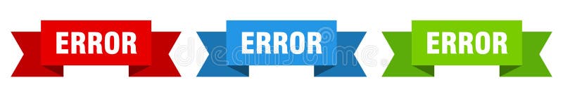 Error Ribbon Stock Illustrations – 552 Error Ribbon Stock Illustrations ...