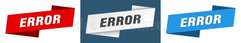 Error Ribbon Stock Illustrations – 552 Error Ribbon Stock Illustrations ...