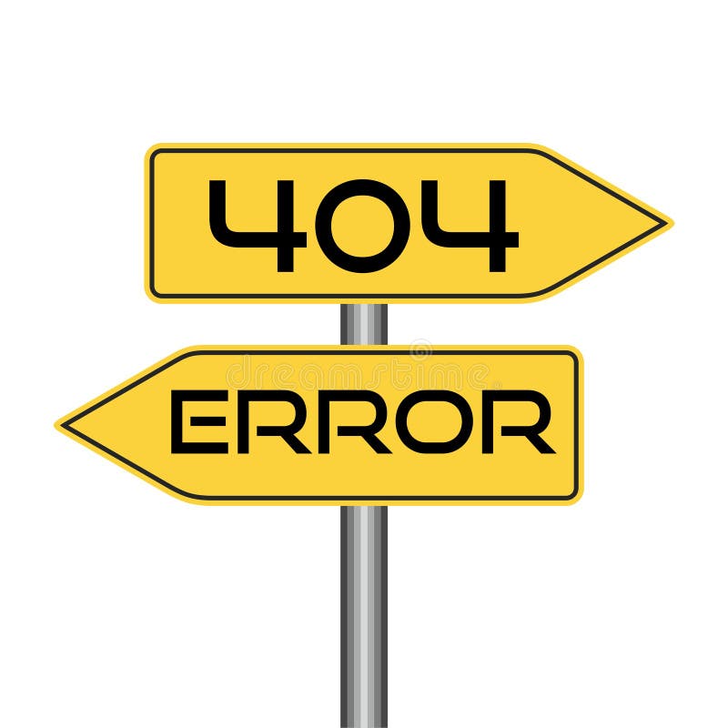 Error Sign, Error Message, Simple Vector Icon Stock Illustration ...