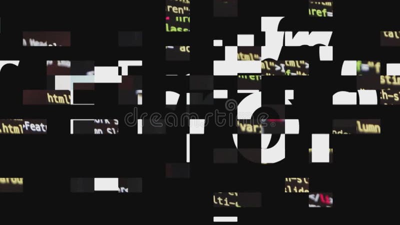Error Data on the Screen Glitch Effect Stock Video - Video of safety ...