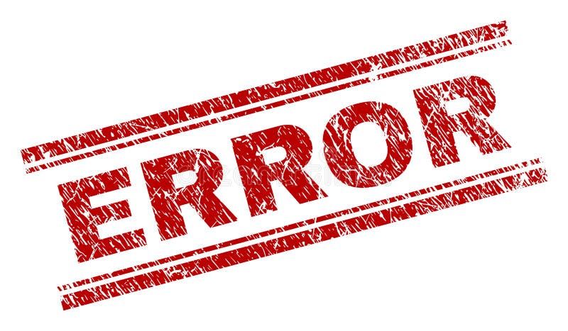 Grunge Textured ERROR Stamp Seal Stock Vector - Illustration of dirty ...