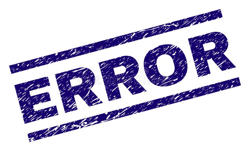 Grunge Textured ERROR Stamp Seal Stock Vector - Illustration of ...