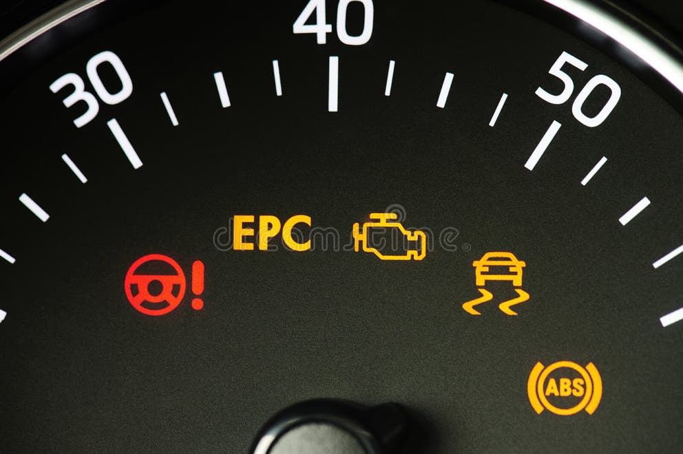 Error Signs on Car Dashboard Stock Image - Image of failure, indicators ...