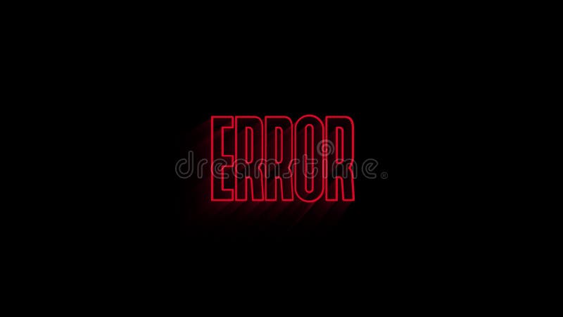 Error System Failure Emergency Error GlitchLoop Animation. Stock Video ...