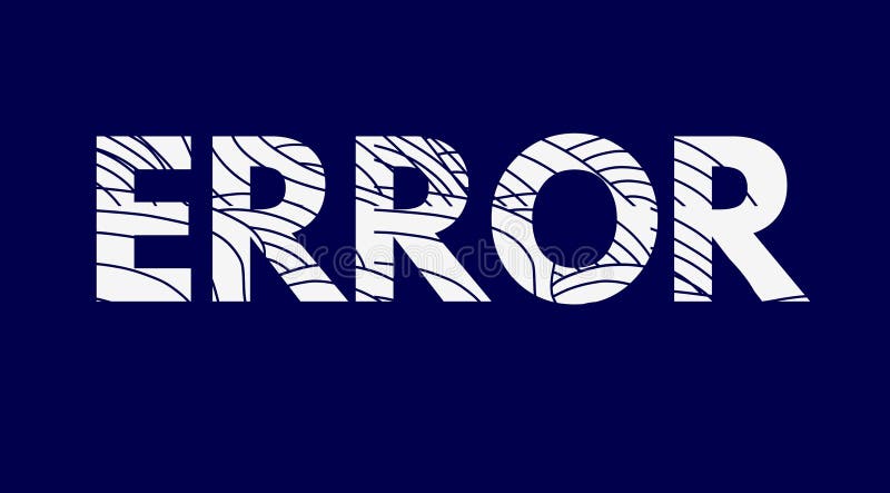 Error Text on a Background , Error Message Art Typographic Poster ...