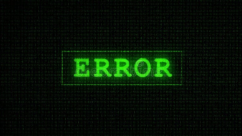 Error Text - Digital Data Code Matrix Stock Footage - Video of code ...