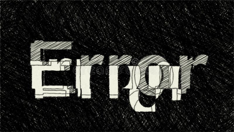 Error Text Digital Noise Twitch Glitch Distortion Effect Error ...