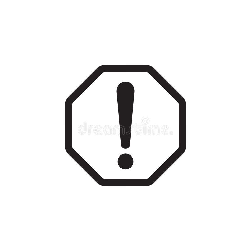 Error Message Icon Symbol Logo Design Stock Vector - Illustration of ...