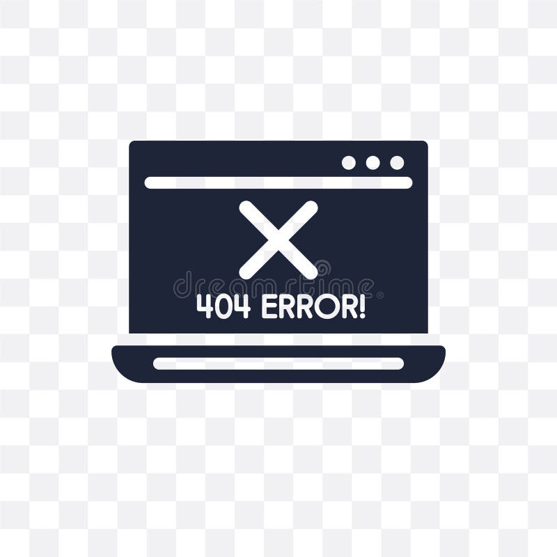 Program Error Vector Linear Icon Isolated on Transparent Background ...