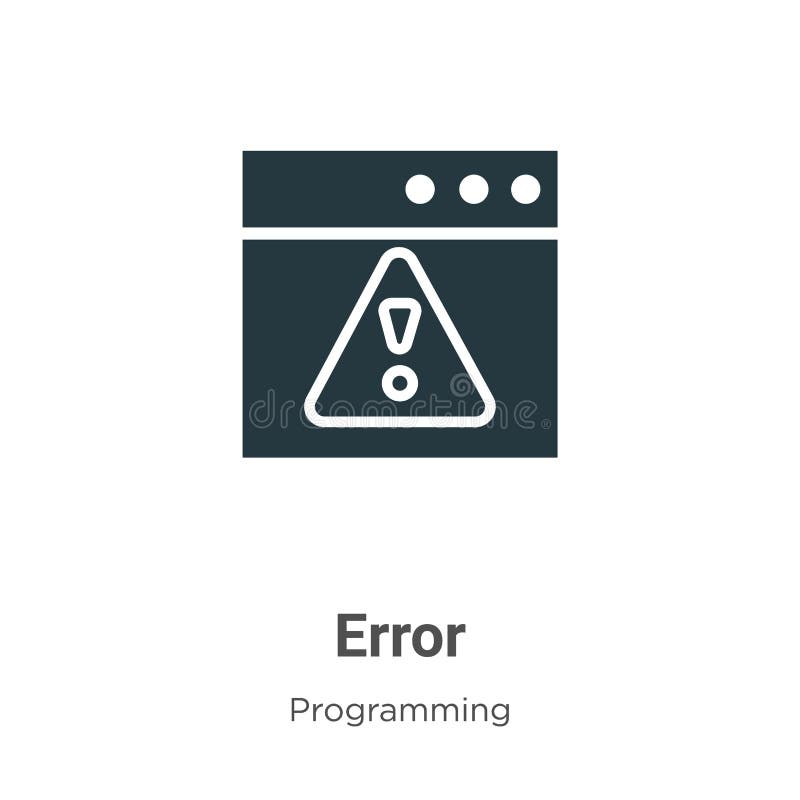 Error Vector Icon On White Background. Flat Vector Error Icon Symbol ...