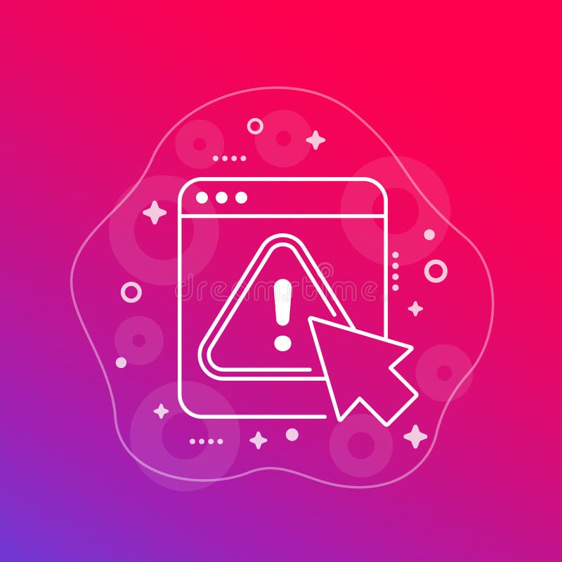 Warning Pop Up Window Pixel Art Stock Vector - Illustration of problem ...