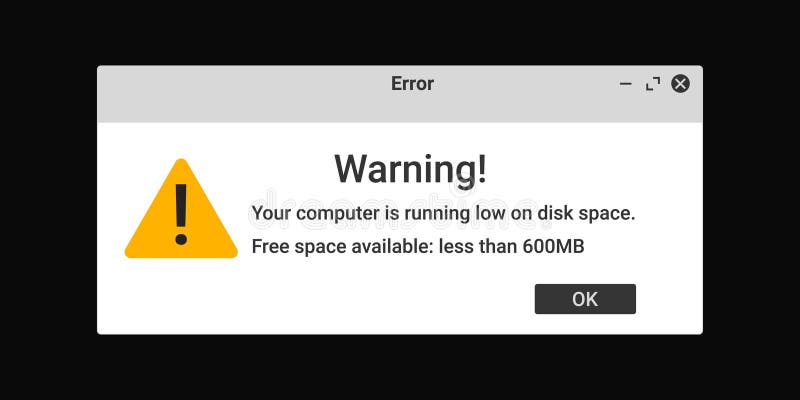 Disk Warning Stock Illustrations – 1,872 Disk Warning Stock ...