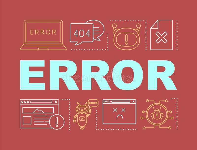 Errors Word Stock Illustrations – 139 Errors Word Stock Illustrations ...