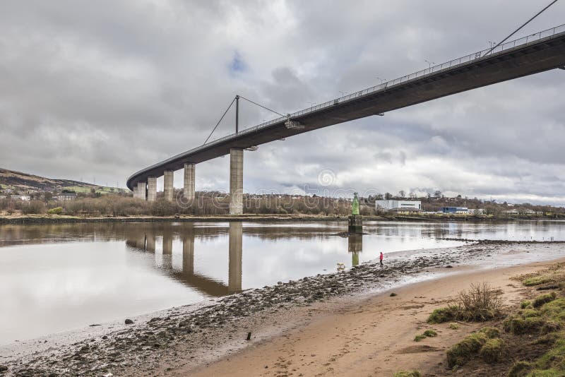 Clydebank and Erskine Bridge Stock Image - Image of cold, clydebank ...