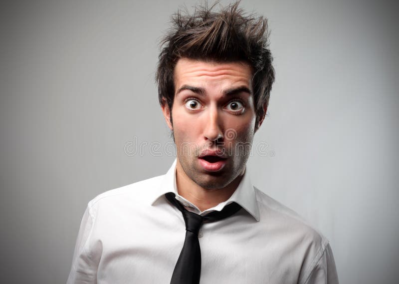 Erstaunte Frau stockbild. Bild von portrait, frau, öffnung - 7813629