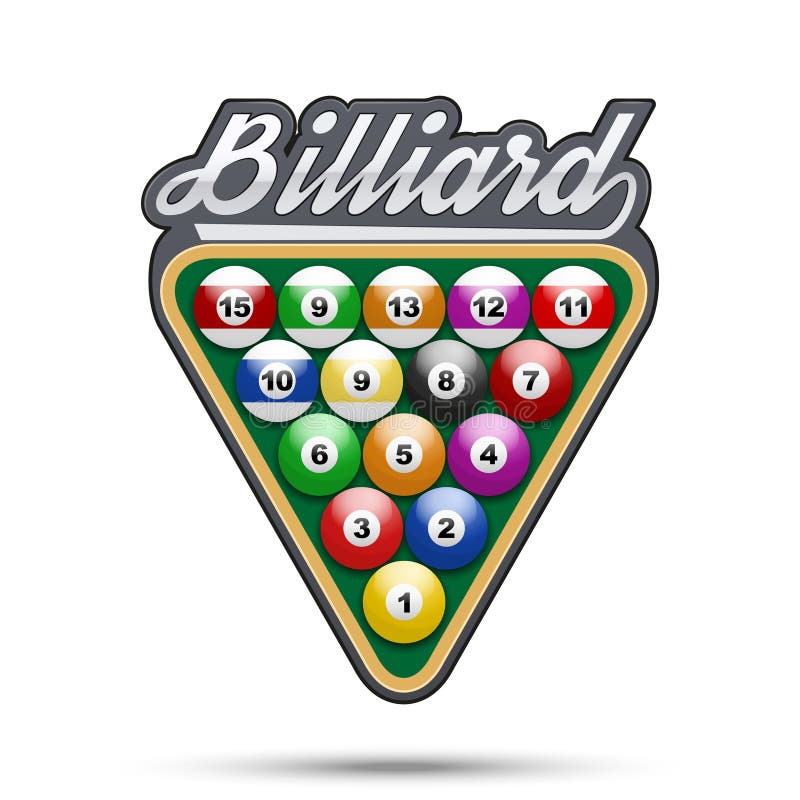 Erstklassiges Symbol Des Billard-Tags Stock Abbildung - Illustration ...