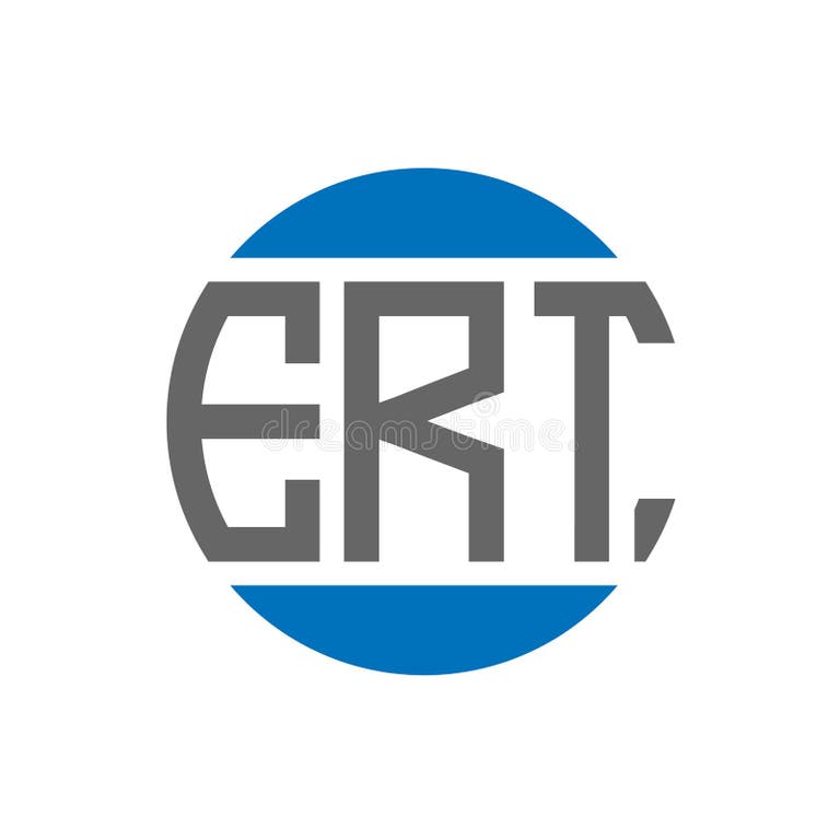ERT Letter Logo Design on White Background. ERT Creative Initials ...