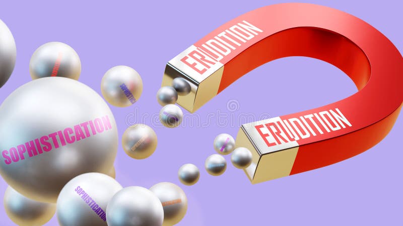 Erudition Which Brings Sophistication. a Magnet Metaphor in Which ...