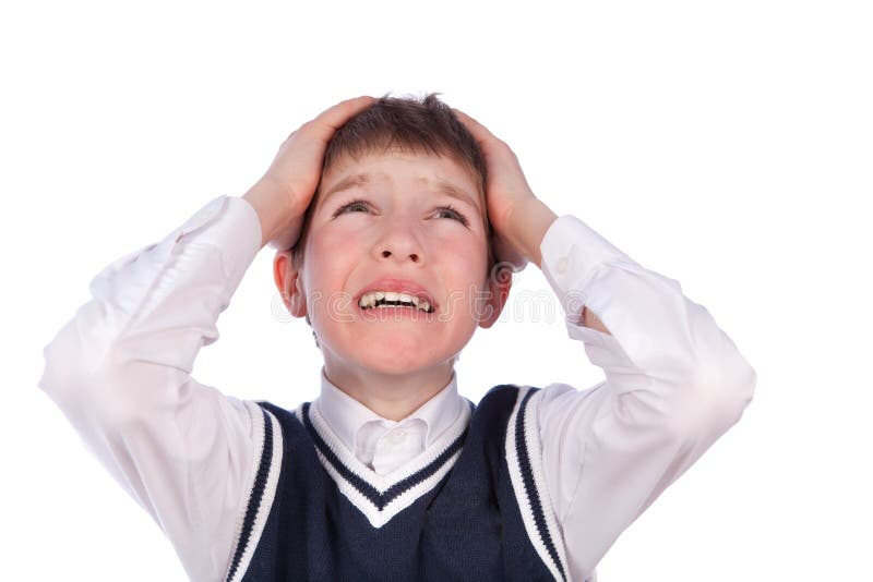 Erudito, Disperazione Ed Addolorarsi, Isolamento Immagine Stock ...