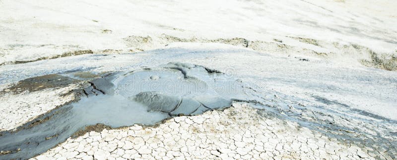 Erupting mud volcano stock photo. Image of muddy, heat - 70992040