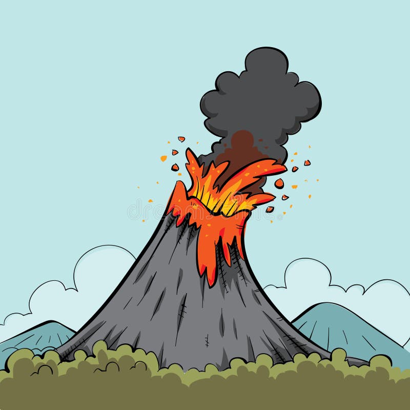 Volcanoes Erupting Animation