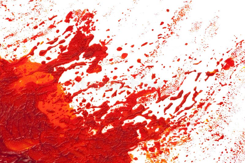 Eruption or Explosion in Red Paint. Stock Illustration - Illustration ...