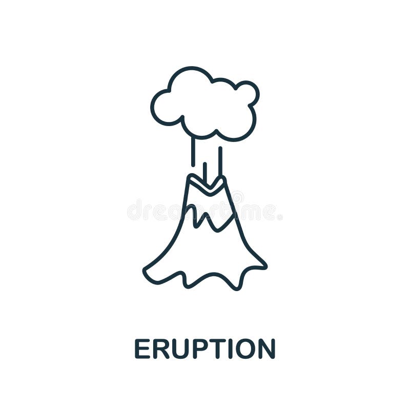 Eruption Icon. Monochrome Simple Eruption Icon for Templates, Web ...