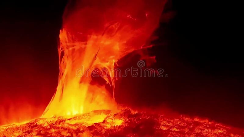 Eruption of Plasma on the Surface of the Sun. Stock Video - Video of ...