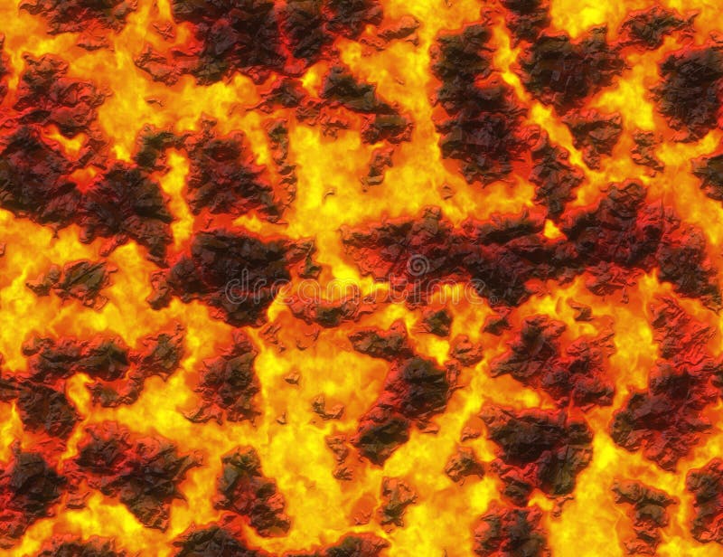 Eruption Volcano. Solidified Lava Texture Stock Illustration ...