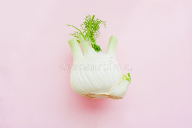 Erva-doce Fresca Sobre O Fundo Cor-de-rosa Foto de Stock - Imagem de ...