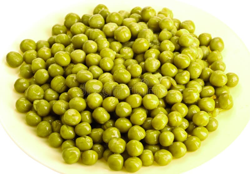 Ervilha verde enlatada foto de stock. Imagem de macro - 16675672