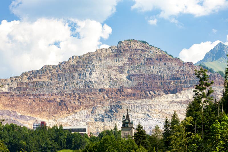 Erzberg Iron Mine in Styria in Austria Stock Image - Image of erzberg ...