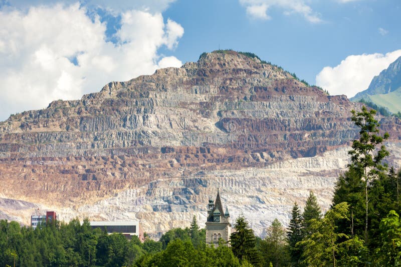 Erzberg Iron Mine in Styria in Austria. Stock Image - Image of erzberg ...