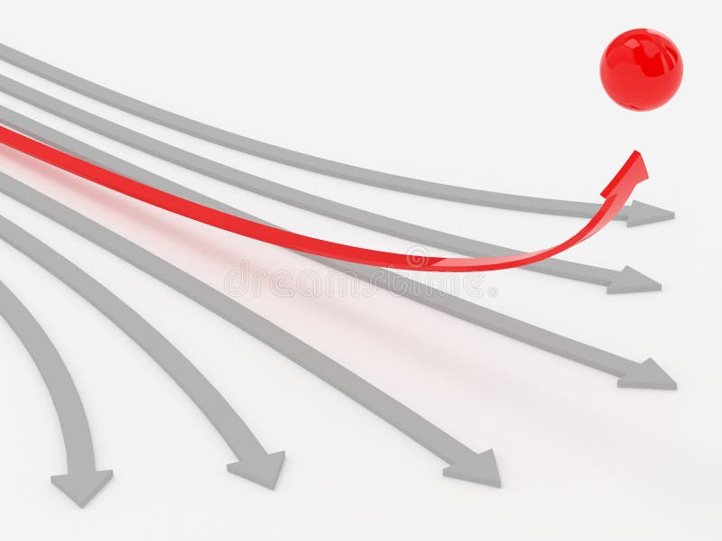 Erzielen des Ziels stock abbildung. Illustration von symbol - 10426039