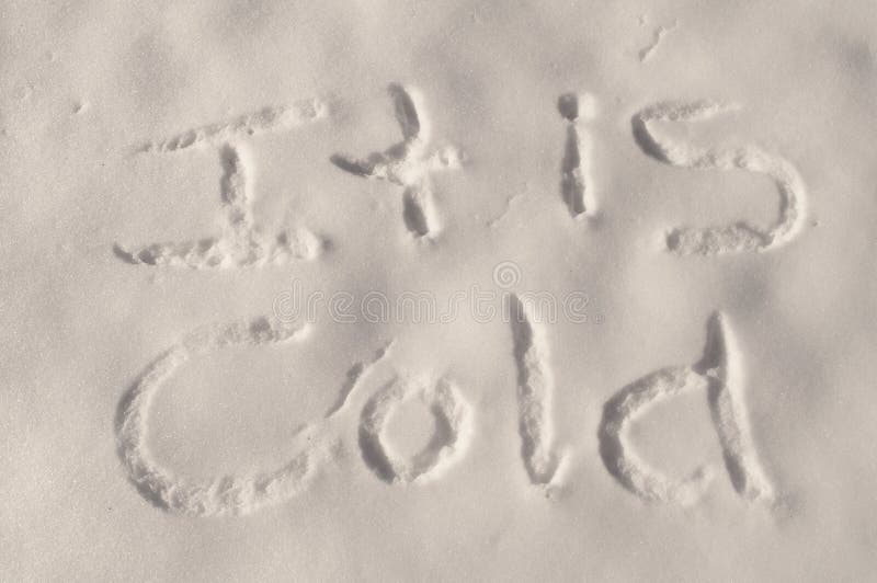 Es ist kalt stockfoto. Bild von nahaufnahme, hintergründe - 37098364