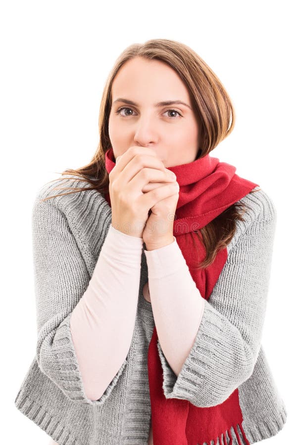 Es ist kalt stockbild. Bild von hände, person, eingefroren - 44986449