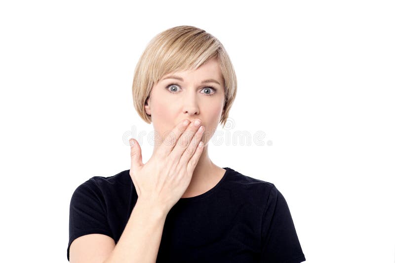 Es Ist Schrecklich Zu Sehen Stockfoto - Bild von mittlere, frau: 51183476