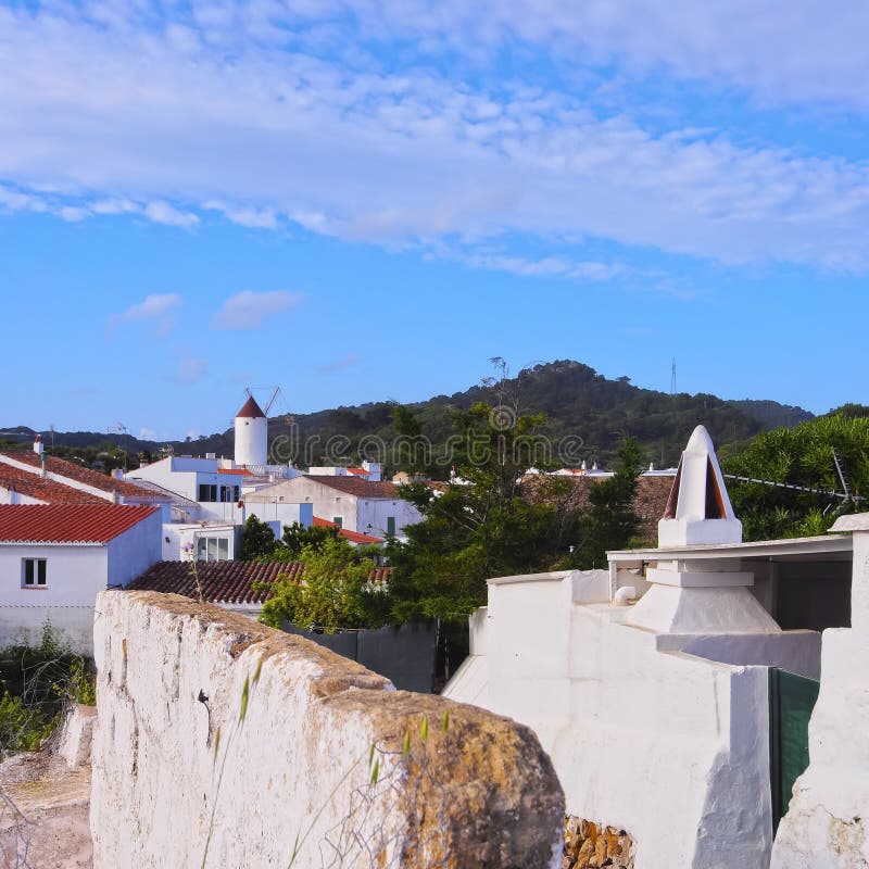 Es Mercadal em Minorca imagem de stock. Imagem de tradicional - 37943053