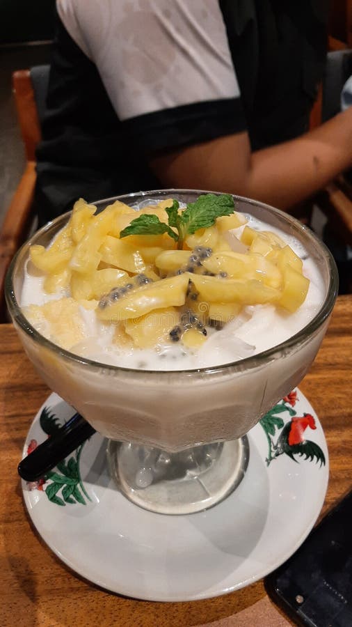 Es Teler with a Topping of Jackfruit Pieces on Top Stock Photo - Image ...