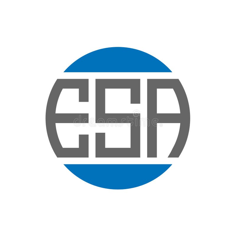 ESA Letter Logo Design on White Background. ESA Creative Initials ...