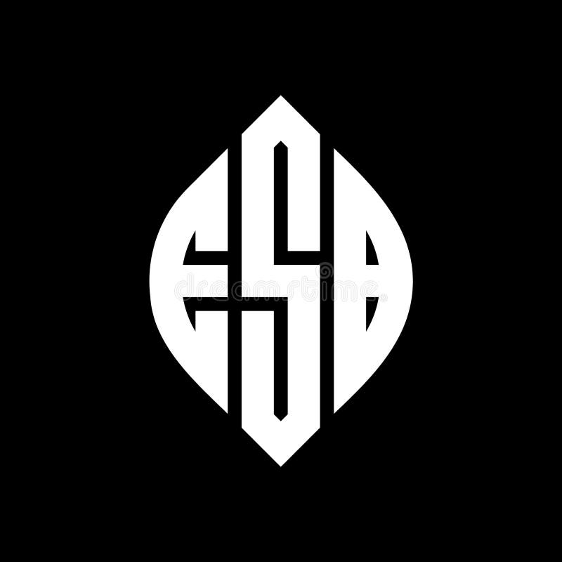 ESB Circle Letter Logo Design with Circle and Ellipse Shape. ESB ...